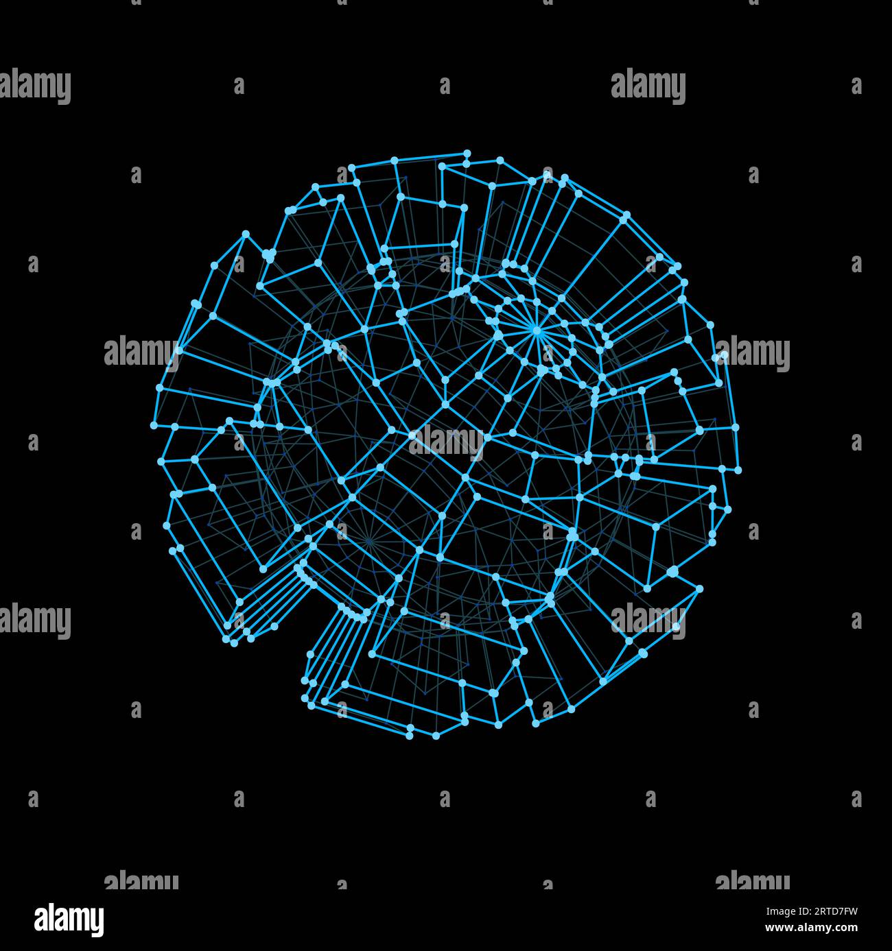 3d futuristic sphere and ball shape virtual model. Futuristic geometric ...