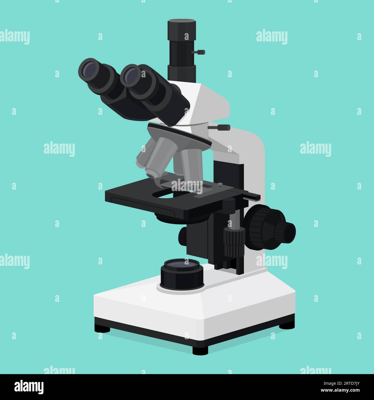 Microscope vector vectors hi-res stock photography and images - Alamy
