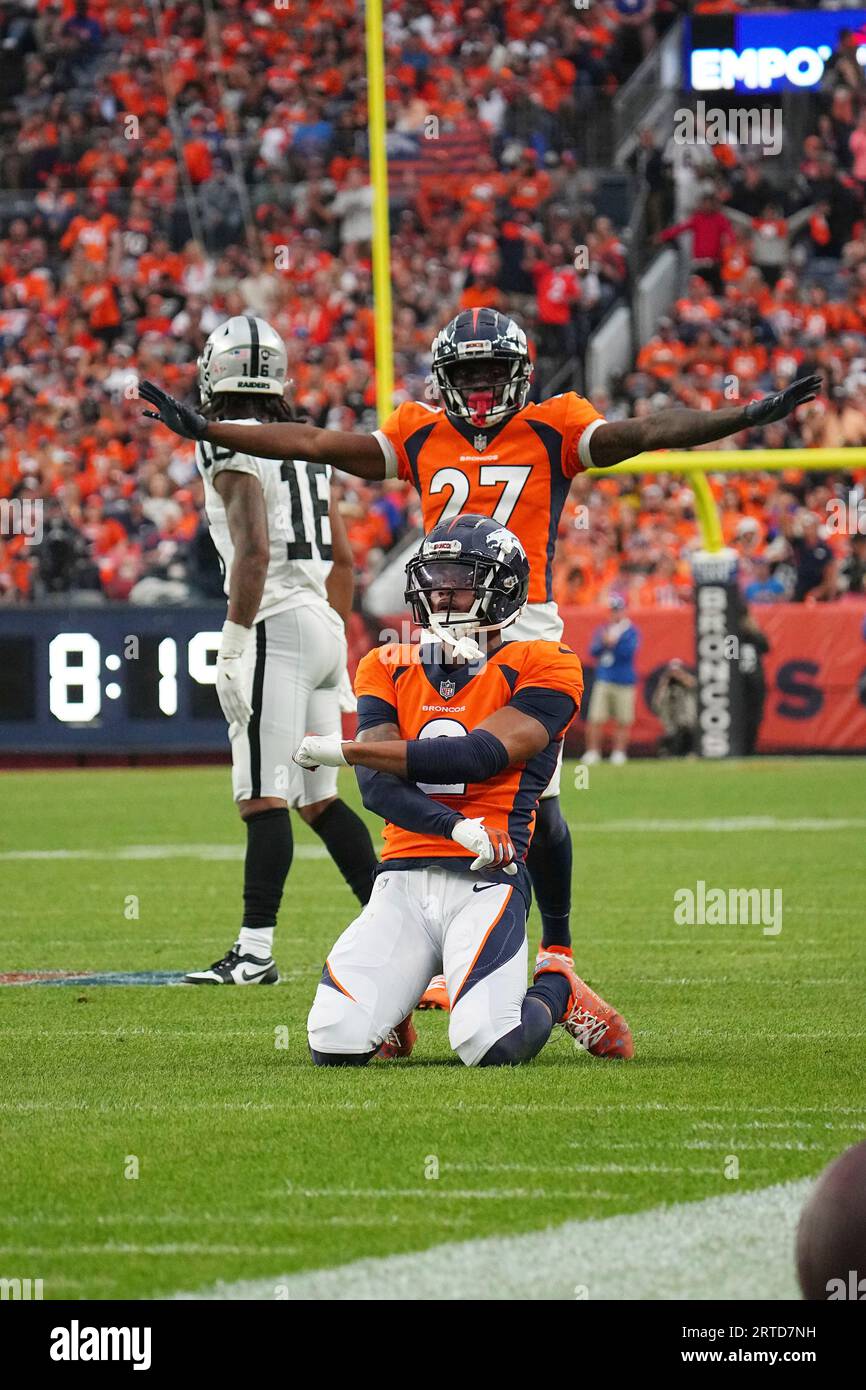 Denver Broncos cornerback Pat Surtain II (2) and Denver Broncos ...