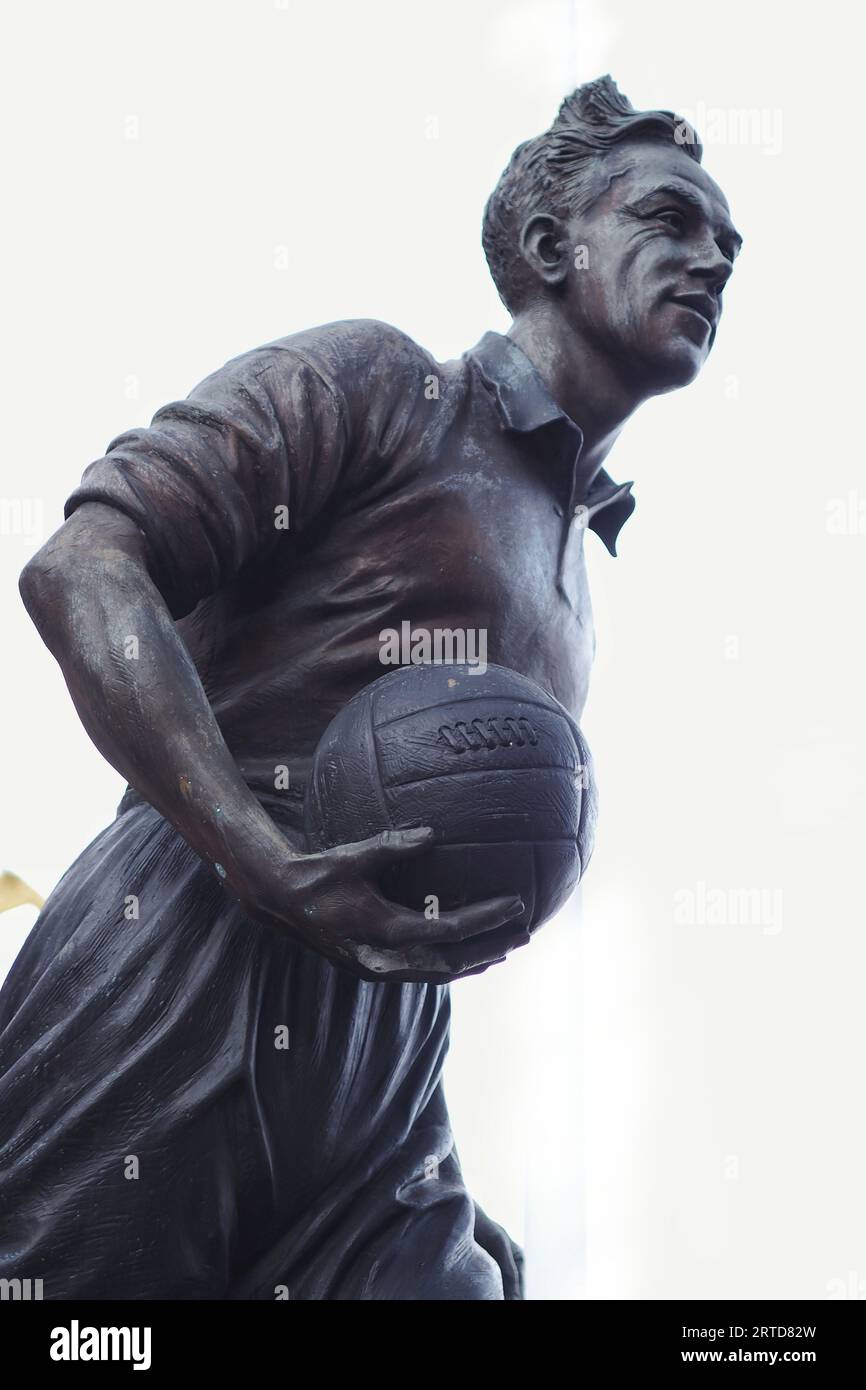 Statue of Billy Wright CBE, former captain of Wolverhampton Wanderers ...