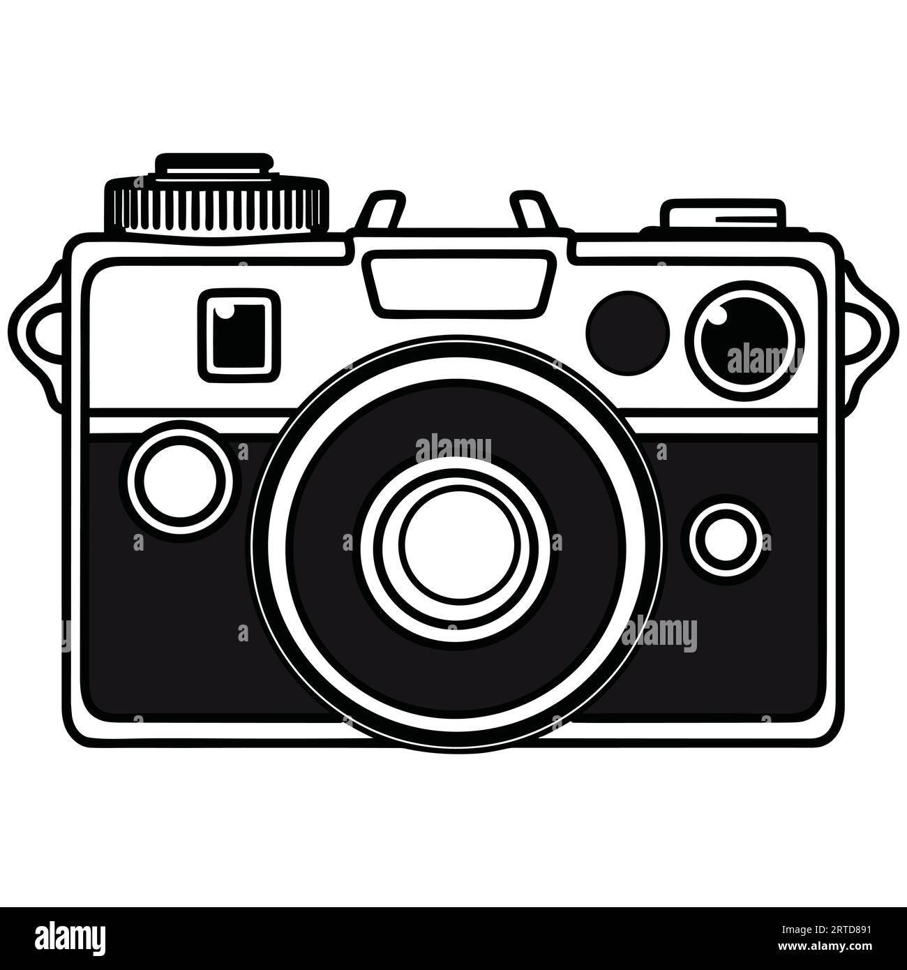 Black and white camera icon flat vector Stock Vector Image & Art - Alamy