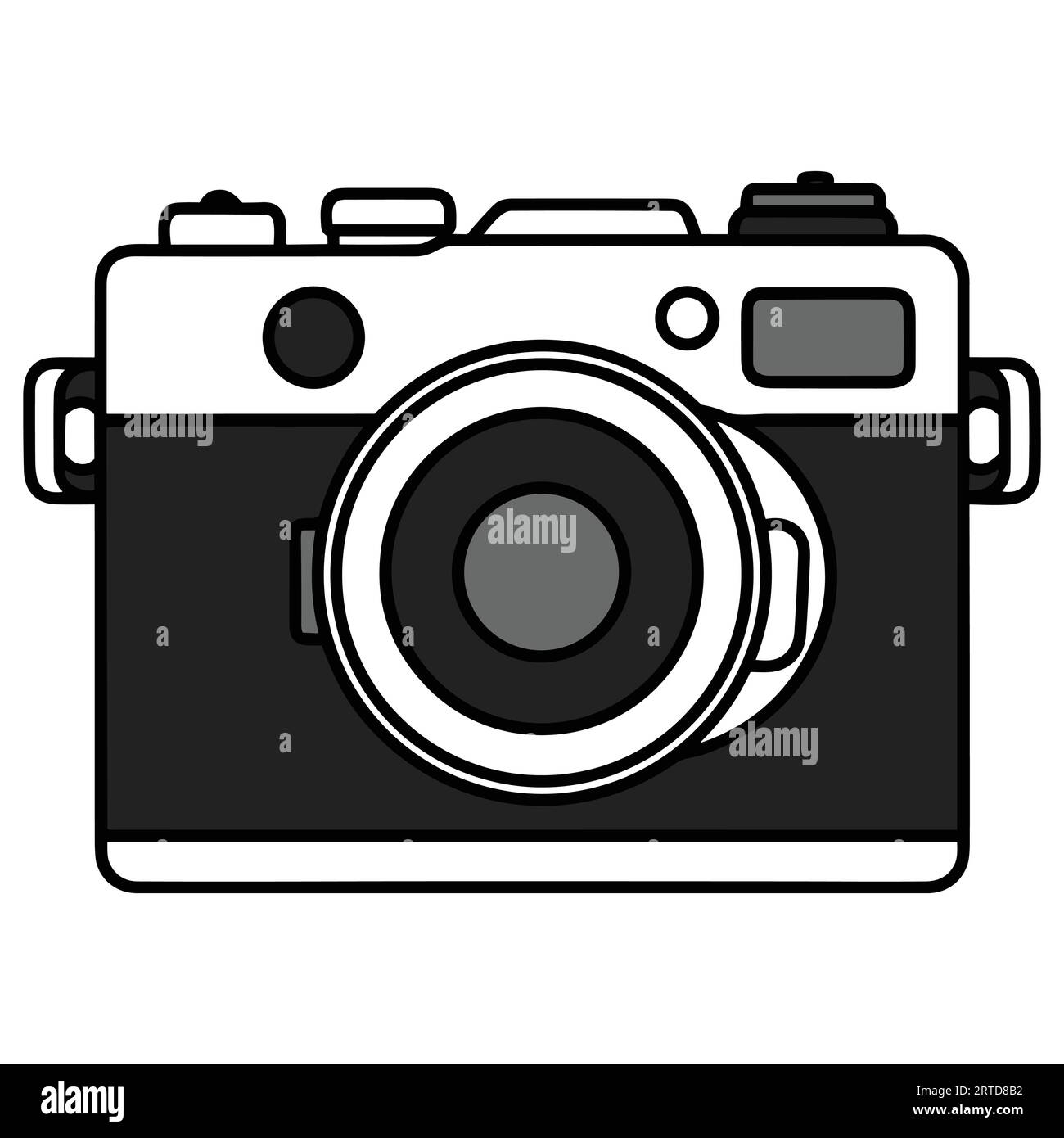 Black and white camera icon flat vector Stock Vector Image & Art - Alamy