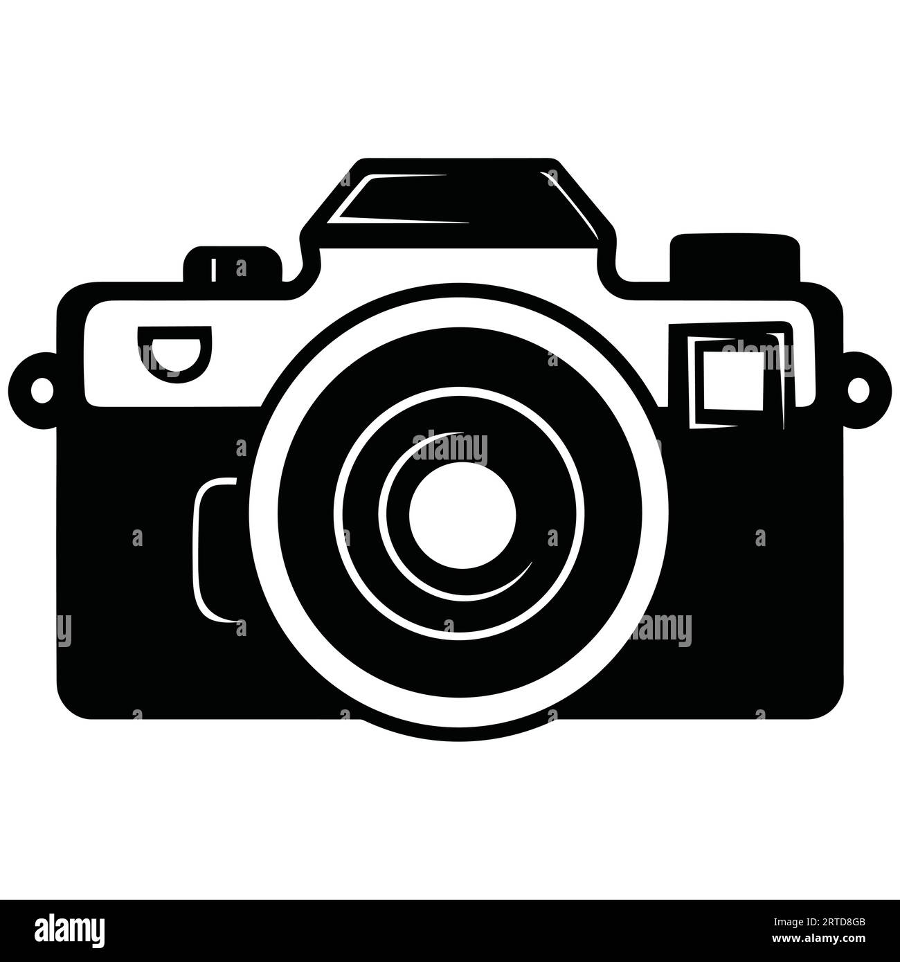 White camera icon Black and White Stock Photos & Images - Alamy