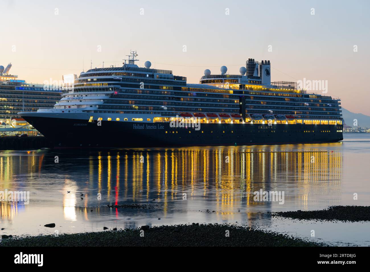 Seattle - September 9, 2023; Holland America Line cruise ship Eurodam ...