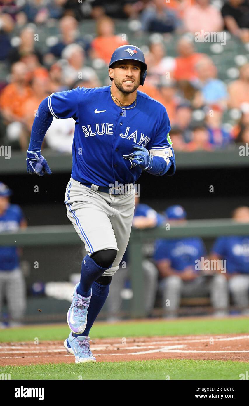 BALTIMORE, MD - AUGUST 23: Toronto Blue Jays right fielder George ...