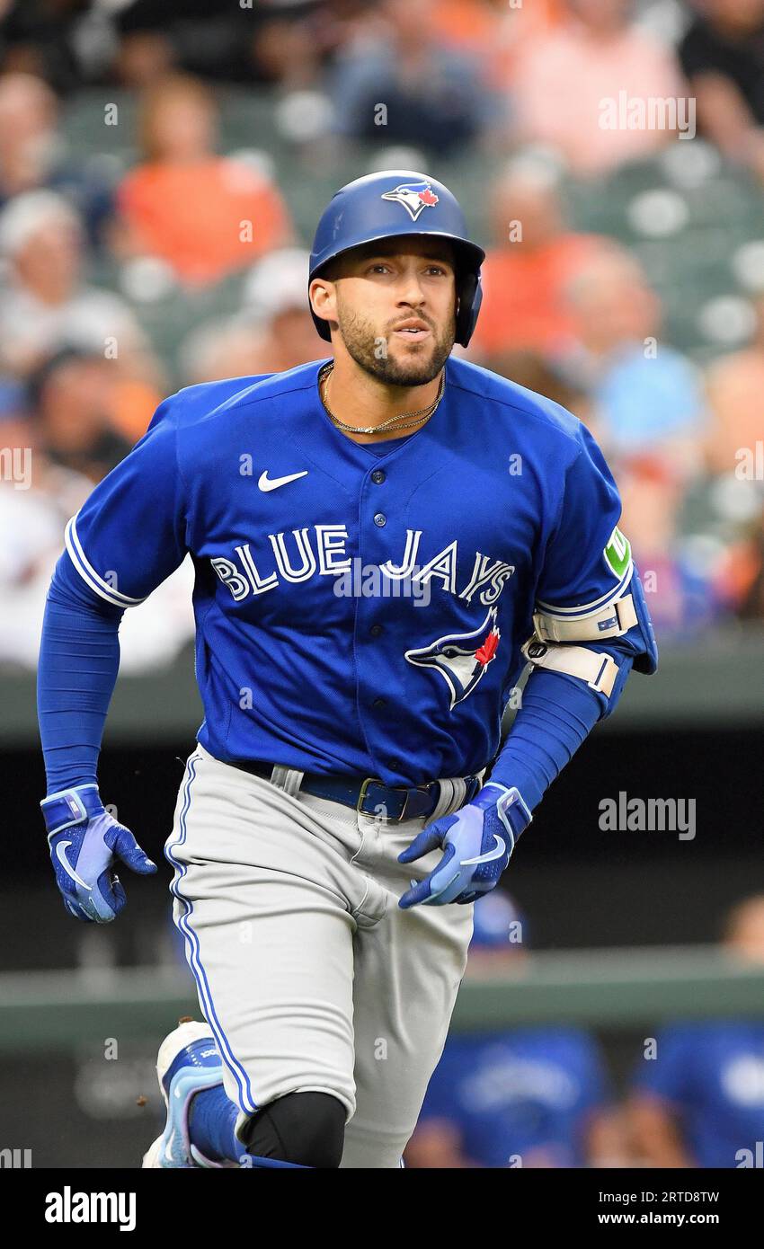 BALTIMORE, MD - AUGUST 23: Toronto Blue Jays right fielder George ...