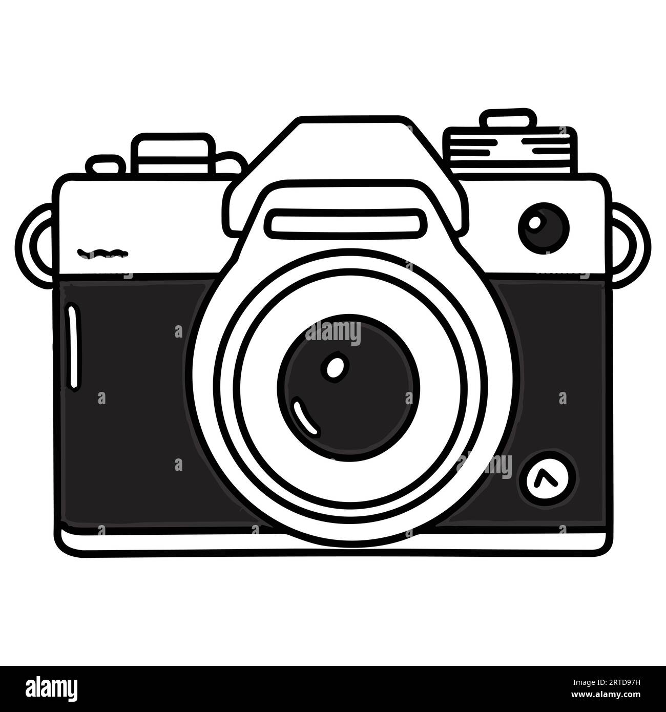 Black and white camera icon flat vector Stock Vector Image & Art - Alamy
