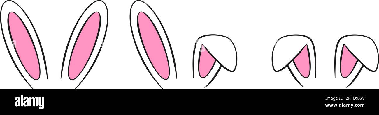Set of bunny ears Stock Vector Image & Art - Alamy
