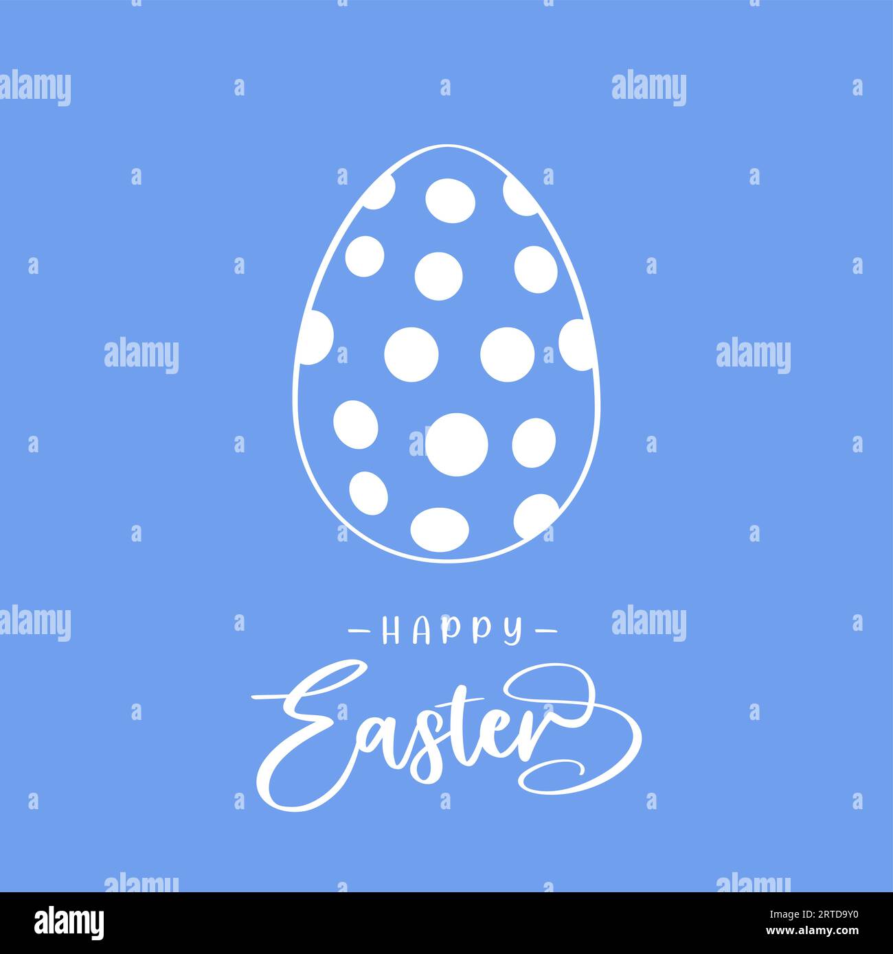 Happy easter card lettering Stock Vector Images - Alamy