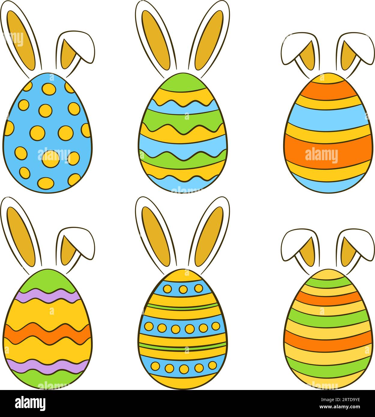 Collection rabbit bunny ears Stock Vector Images - Alamy