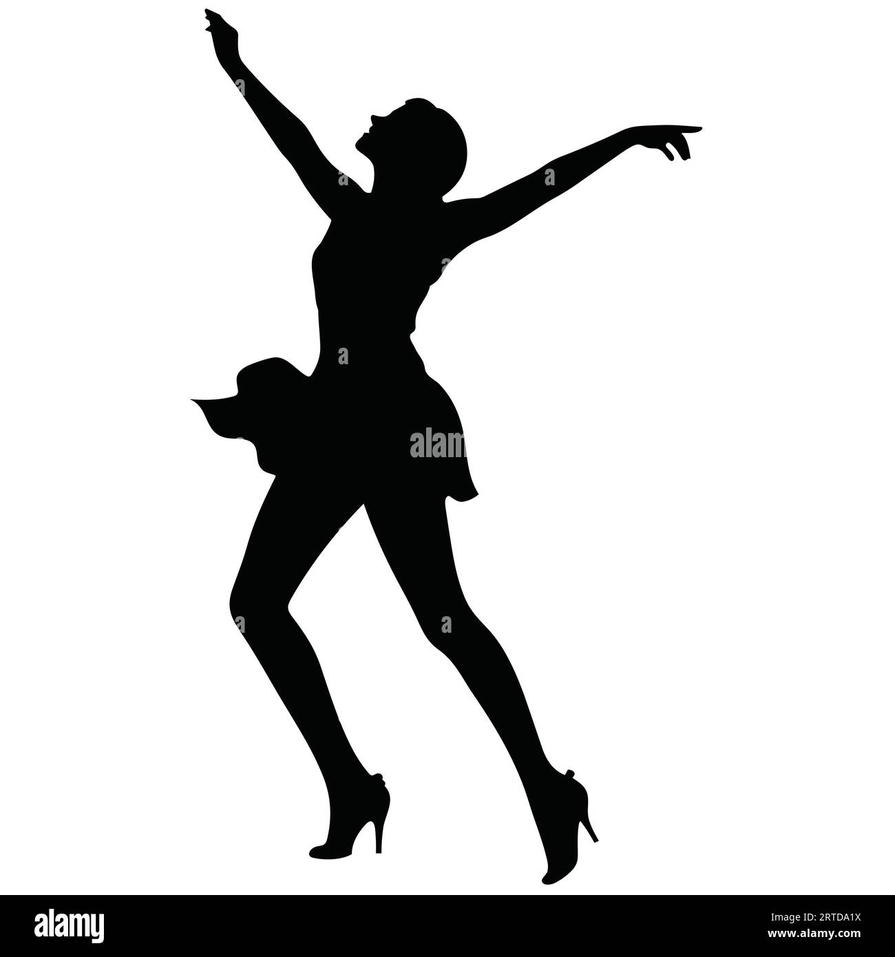 Ballerina silhouette ballet dance poses Stock Vector Images - Alamy
