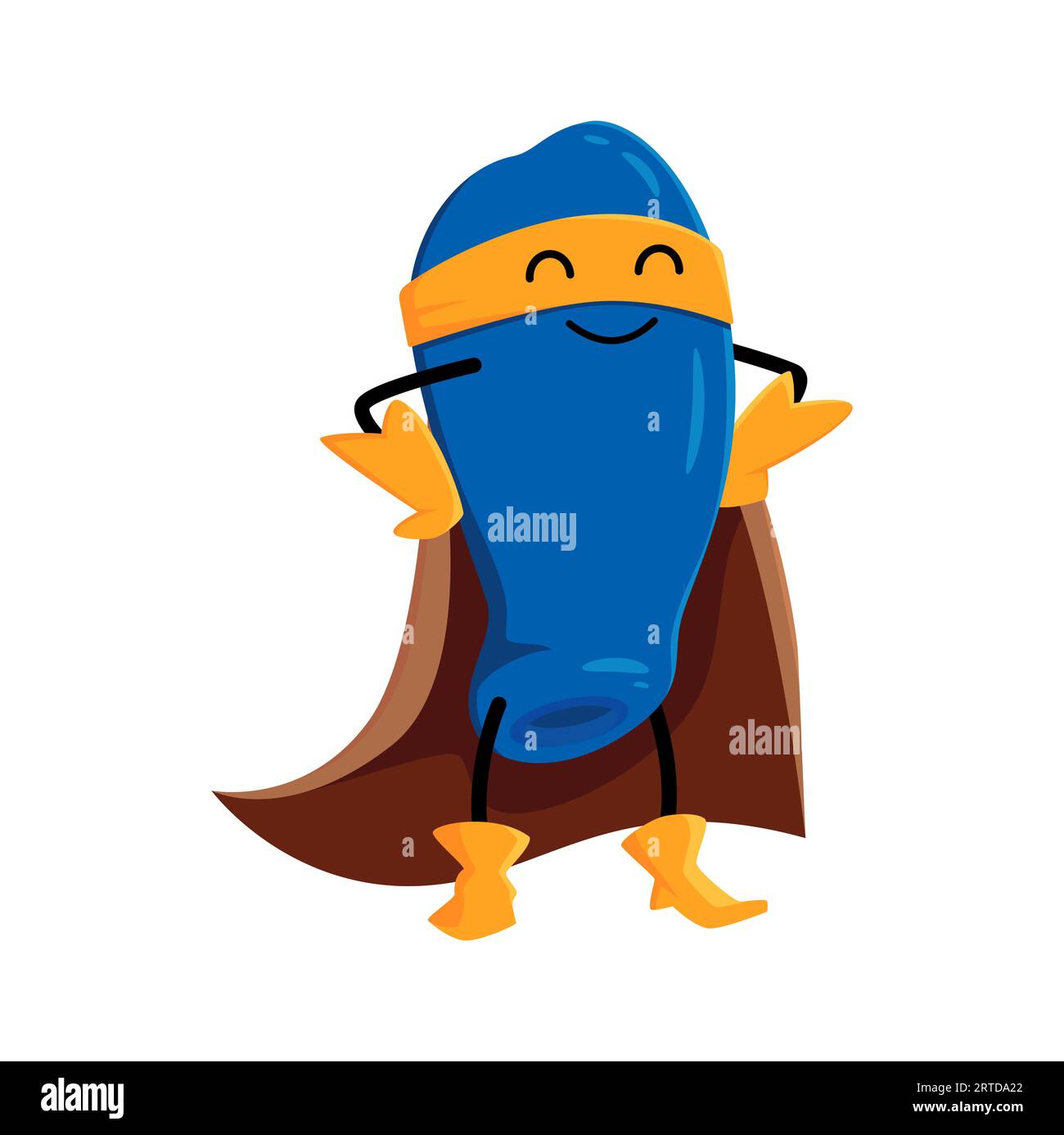 Cartoon honey berry superhero character. Vector funny super hero ...