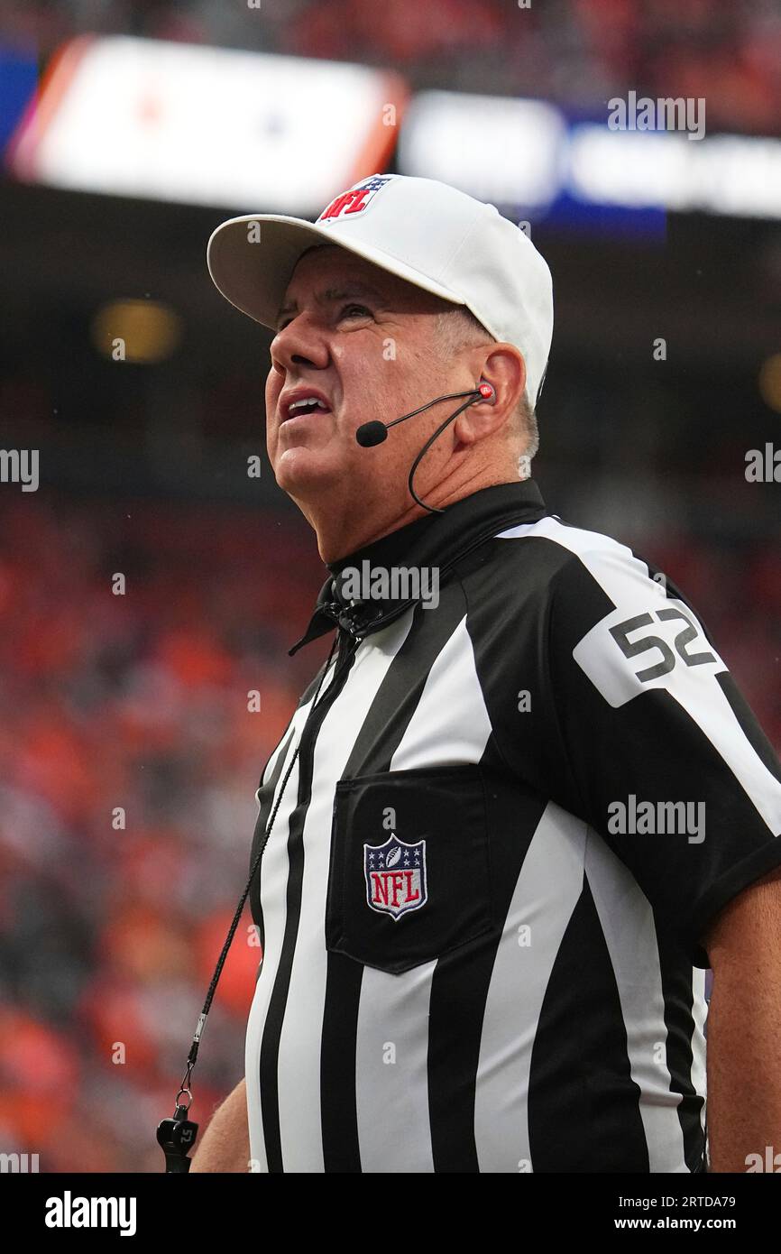 Referee Bill Vinovich (52) during the Las Vegas Raider v the Denver ...