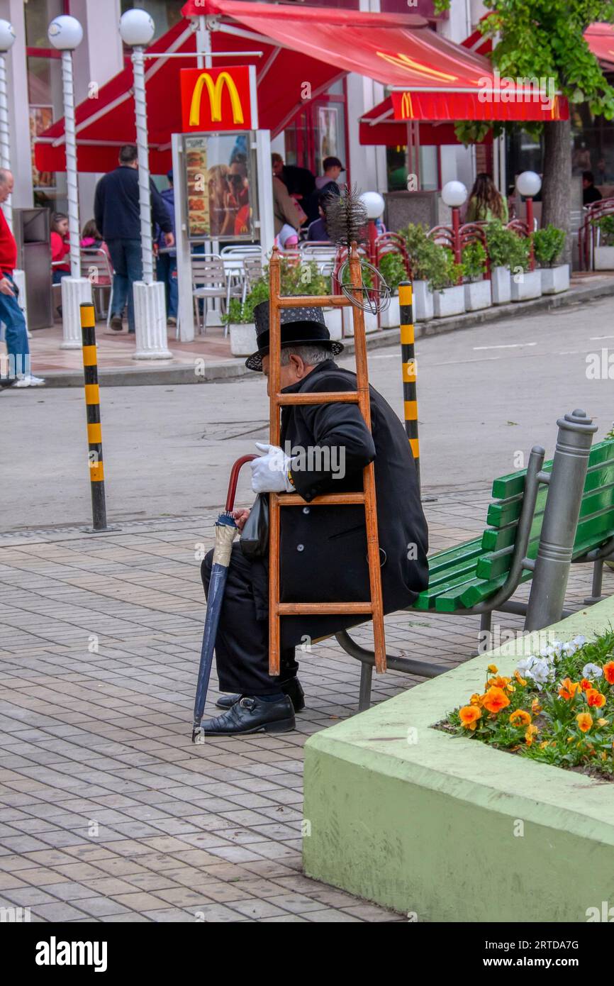 Chimney sweep with broom hi-res stock photography and images - Alamy
