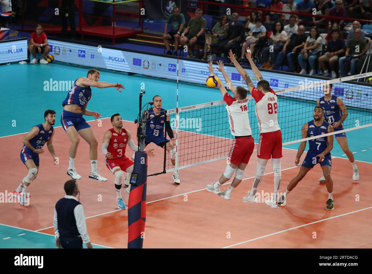 Bari, Italy. 12th Sep, 2023. Serbia's Drazen Luburic in action during ...