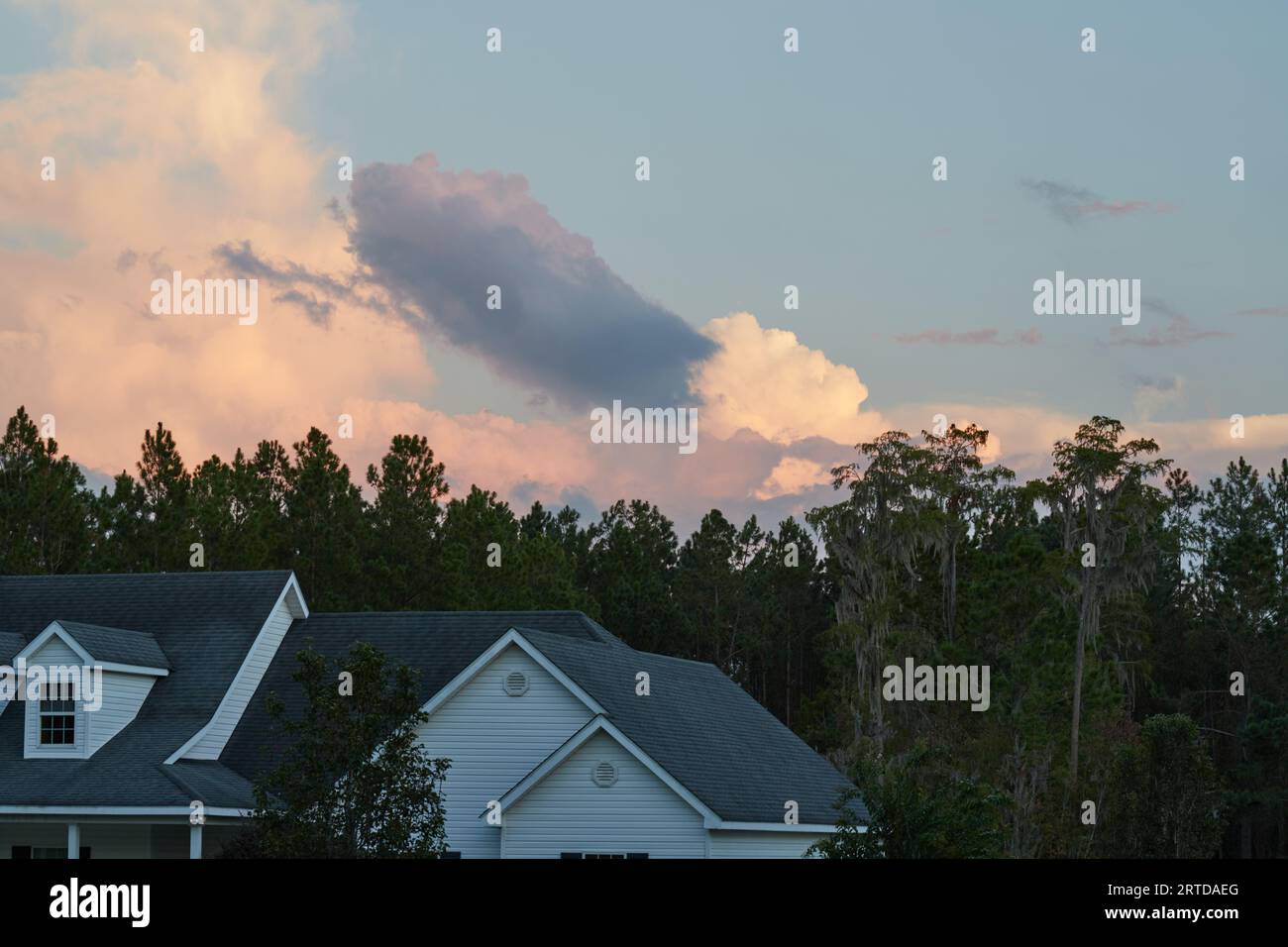 Cumulus clouds at sunset hi-res stock photography and images - Alamy