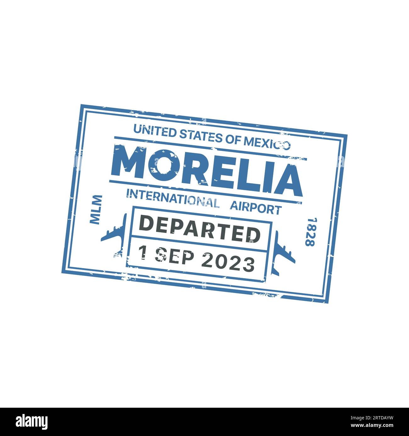 Morelia international passport travel visa stamp to Mexico country ...
