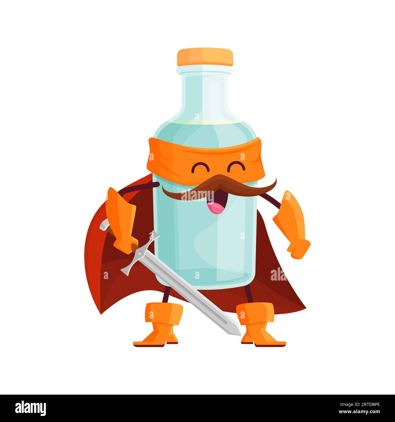Cartoon mexican pulque superhero character. Isolated vector super hero ...