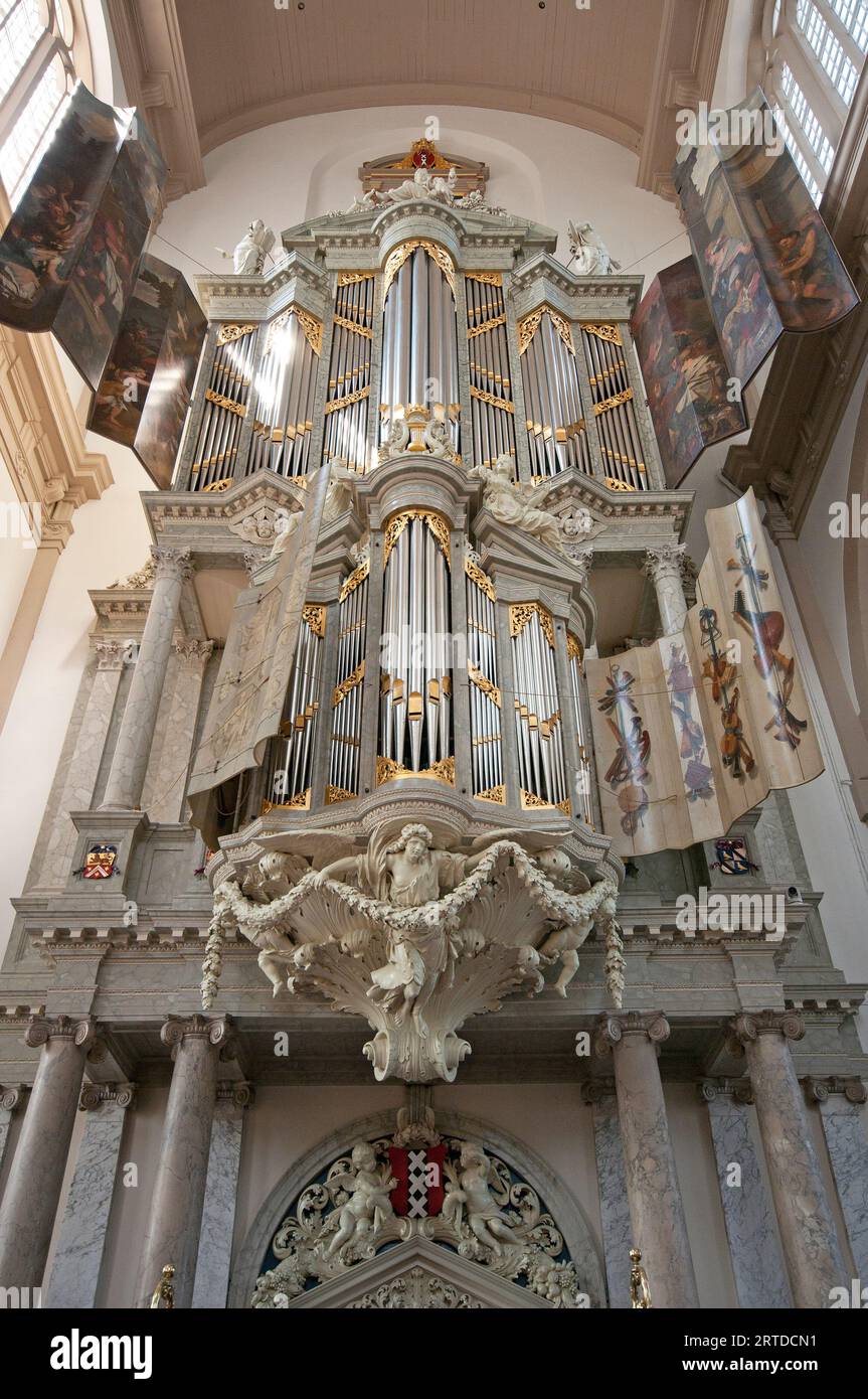 Duyschot organ in Westerkerk (Western Church), Amsterdam, Netherlands ...