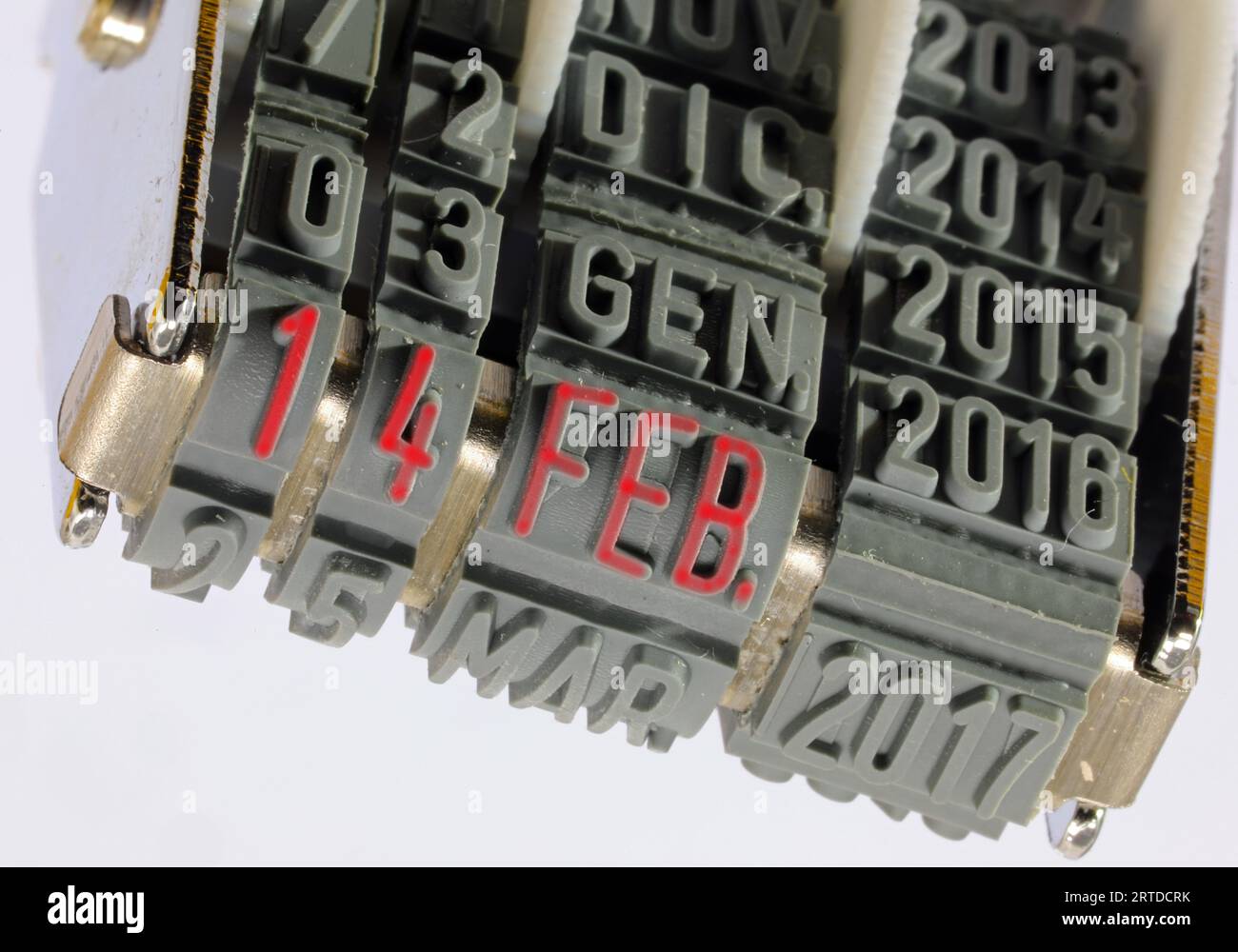 stamp with the red date of February 14th Valentine s Day which is the ...