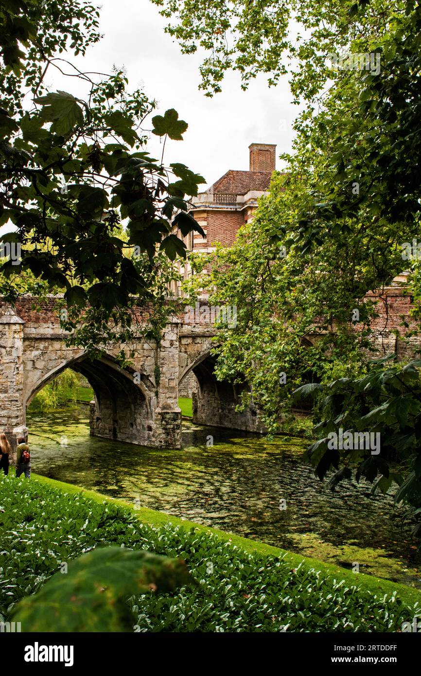 Stone North bridge across Eltham Palace moat, Eltham, Kent Stock Photo ...