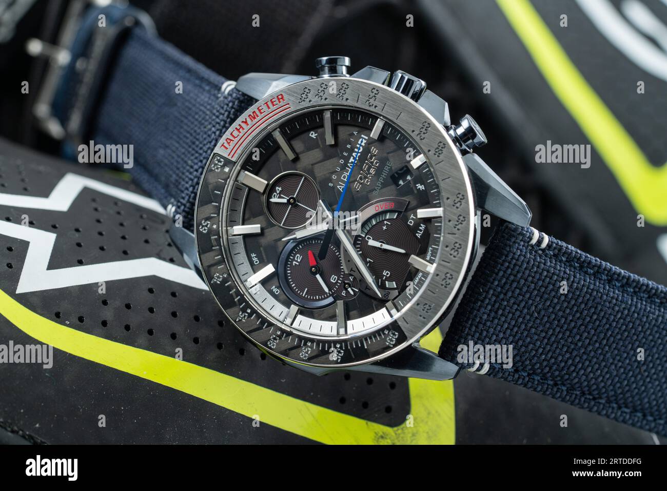 Casio Edifice EQB-1000AT-1A Scuderia Alpha Tauri Stock Photo - Alamy