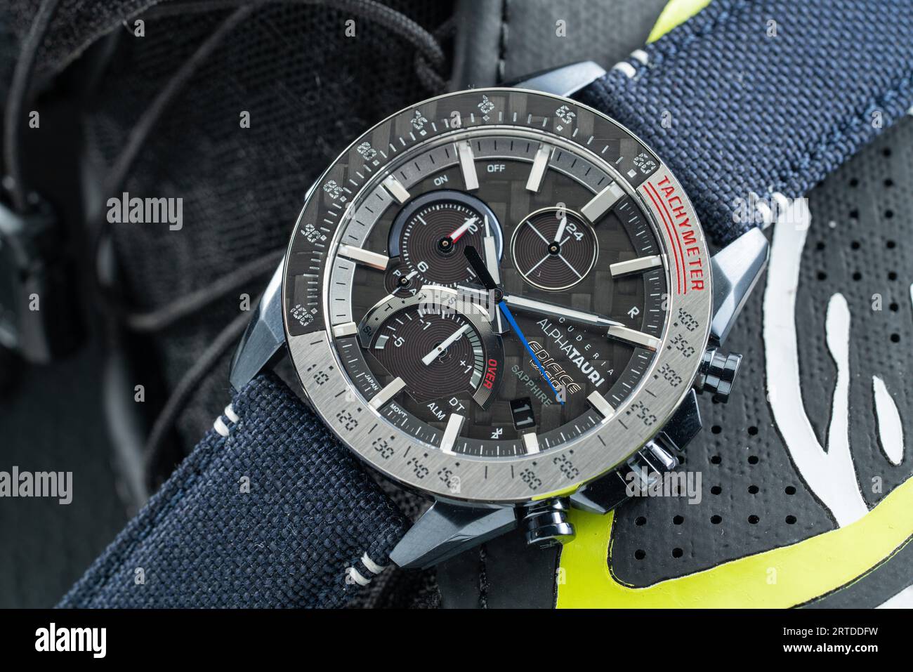 Casio Edifice EQB-1000AT-1A Scuderia Alpha Tauri Stock Photo - Alamy