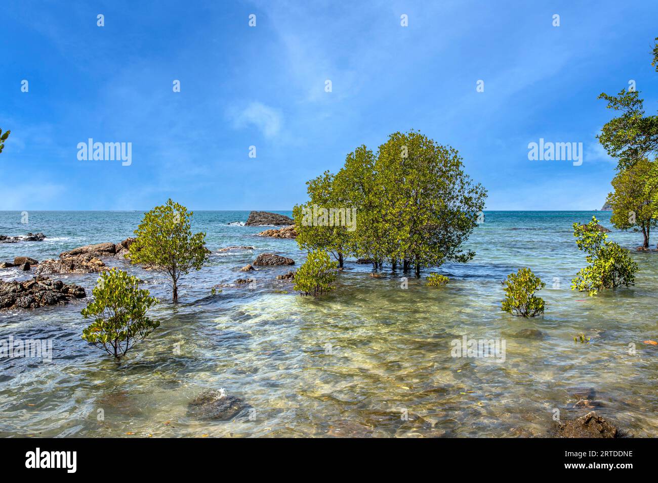 Tropical beautiful coastline, Bailan Beach, Koh Chang Island, Thailand ...