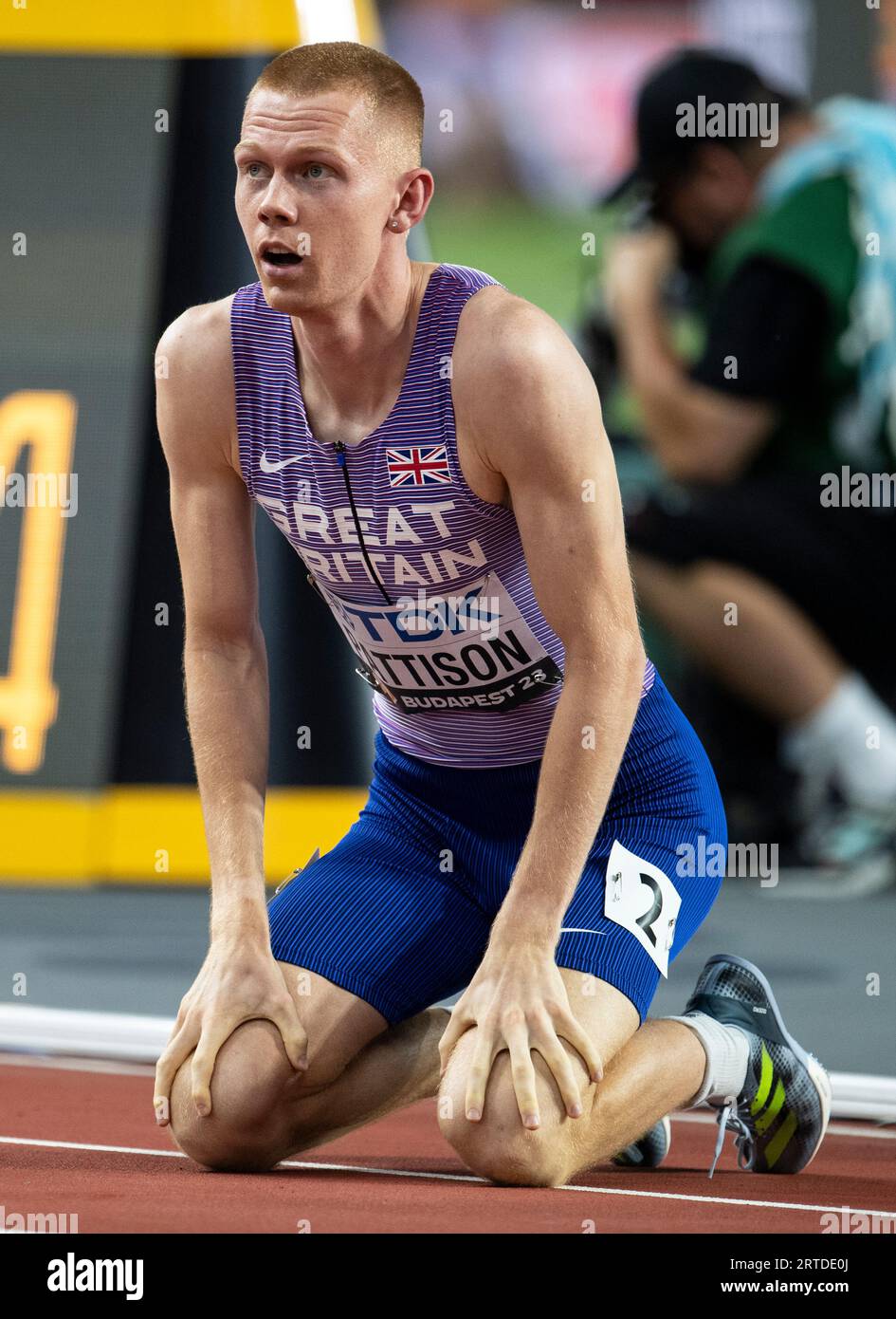 Ben Pattison of GB & NI competing in the men’s 800m final on day eight ...