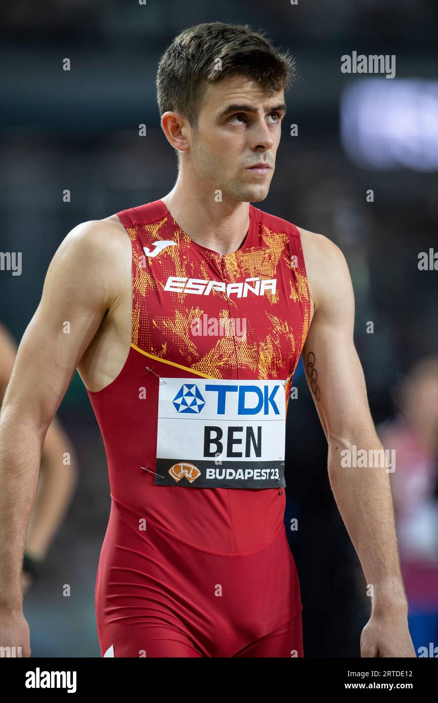 Adrián Ben of Spain competing in the men’s 800m final on day eight at ...