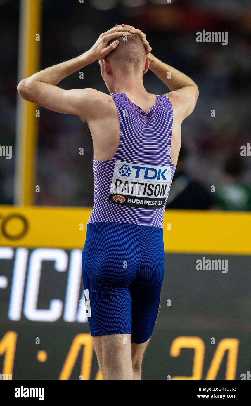 Ben Pattison of GB & NI competing in the men’s 800m final on day eight ...