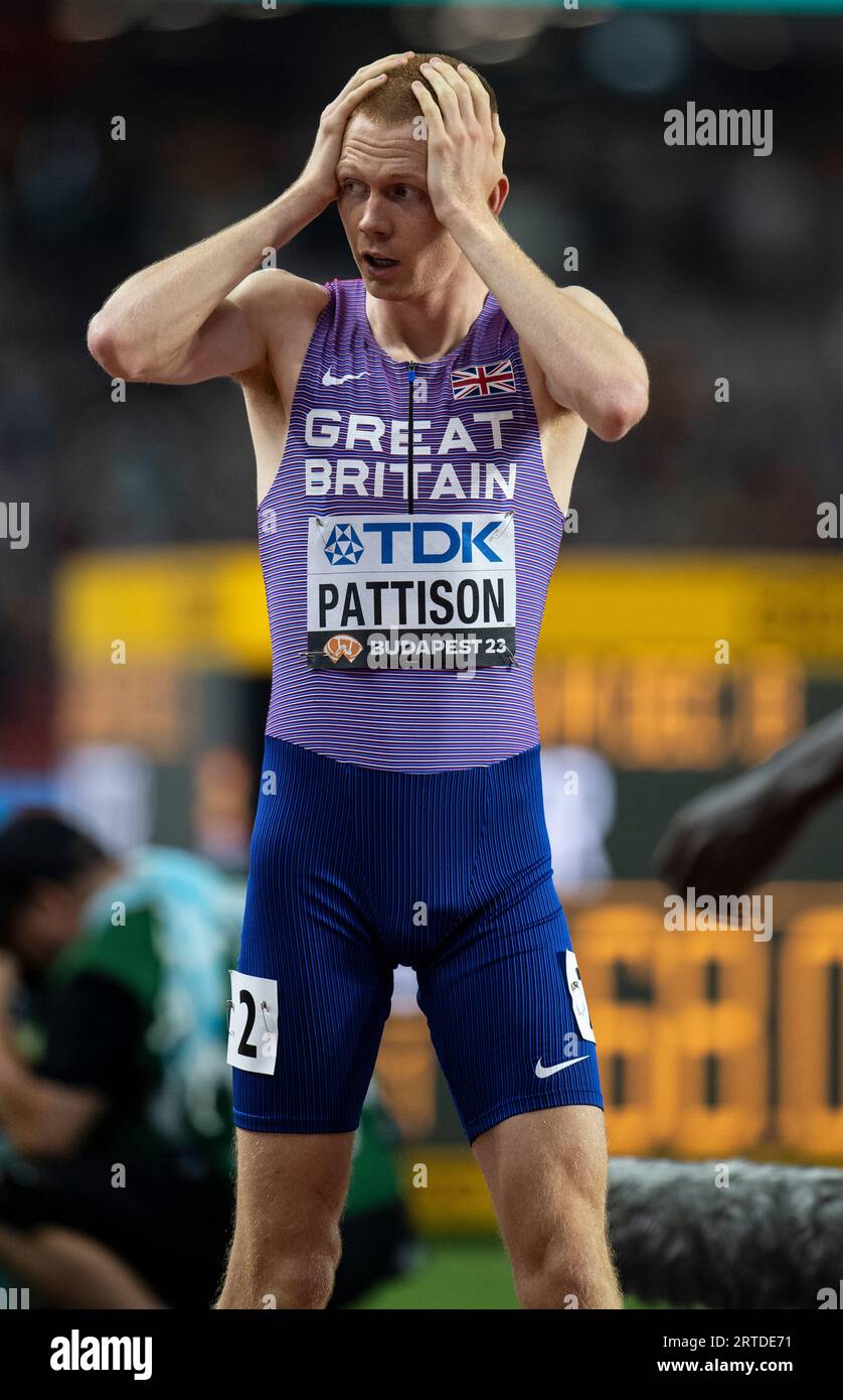 Ben Pattison of GB & NI competing in the men’s 800m final on day eight ...