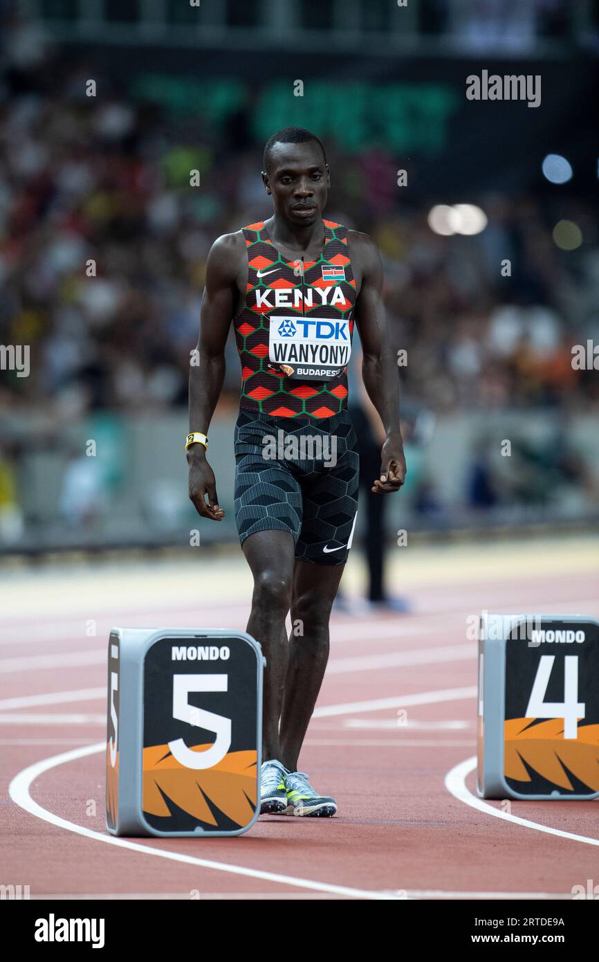 Emmanuel Wanyonyi of Kenya competing in the men’s 800m final on day ...