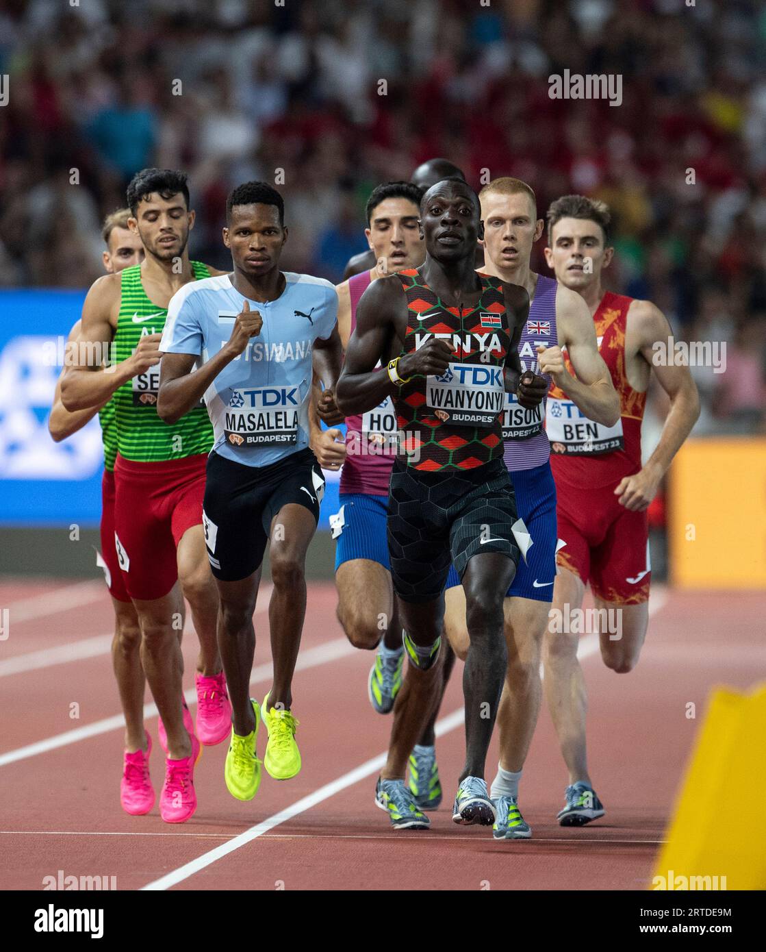 Emmanuel Wanyonyi of Kenya competing in the men’s 800m final on day ...