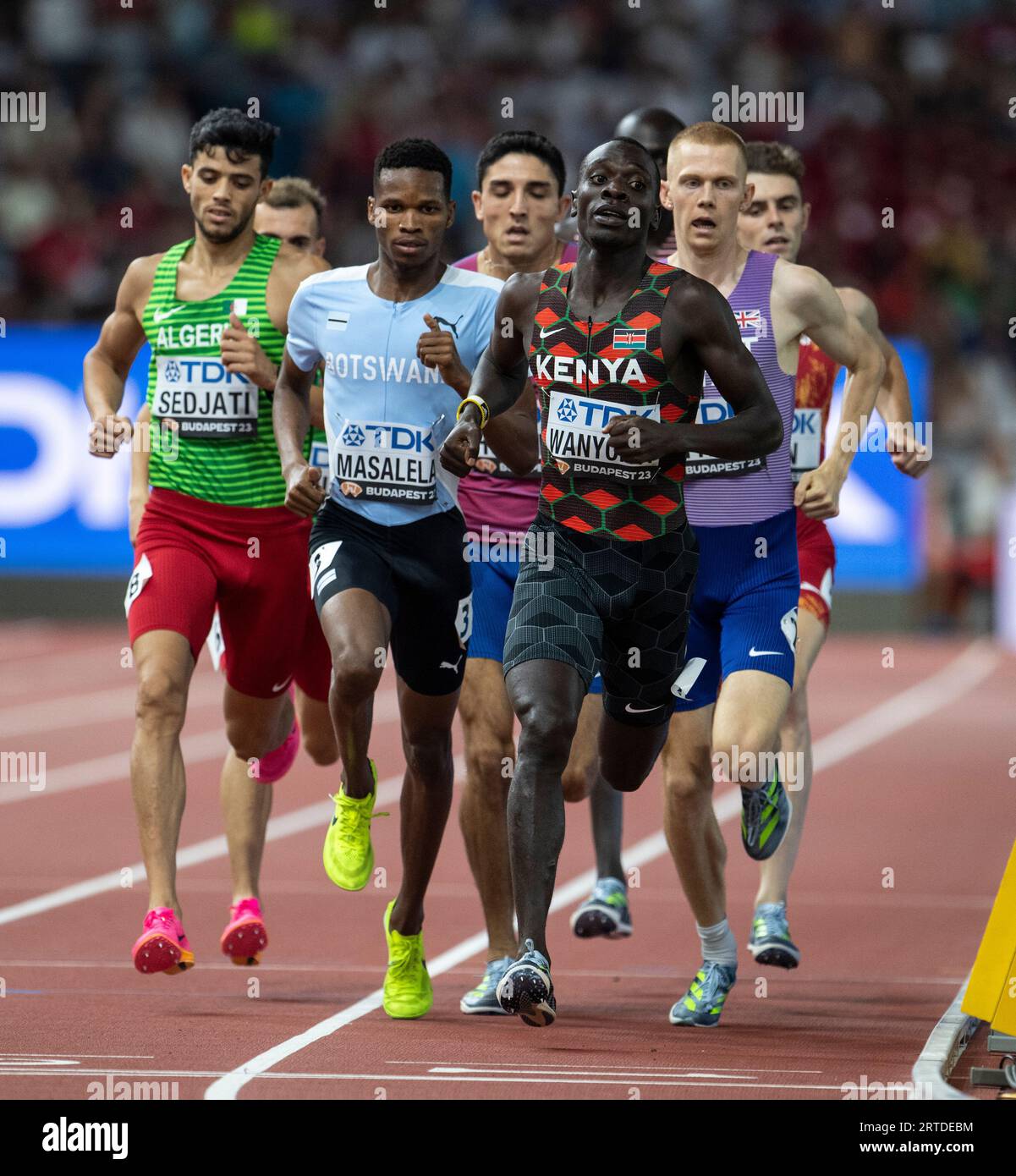 Emmanuel Wanyonyi of Kenya competing in the men’s 800m final on day ...
