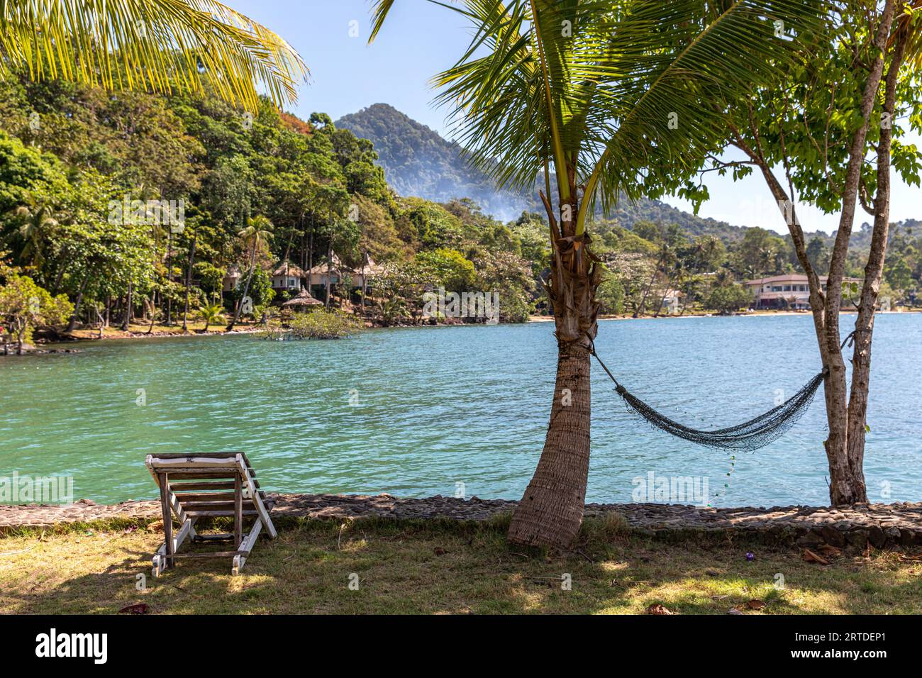 Tropical beautiful coastline, Bailan Beach, Koh Chang Island, Thailand ...