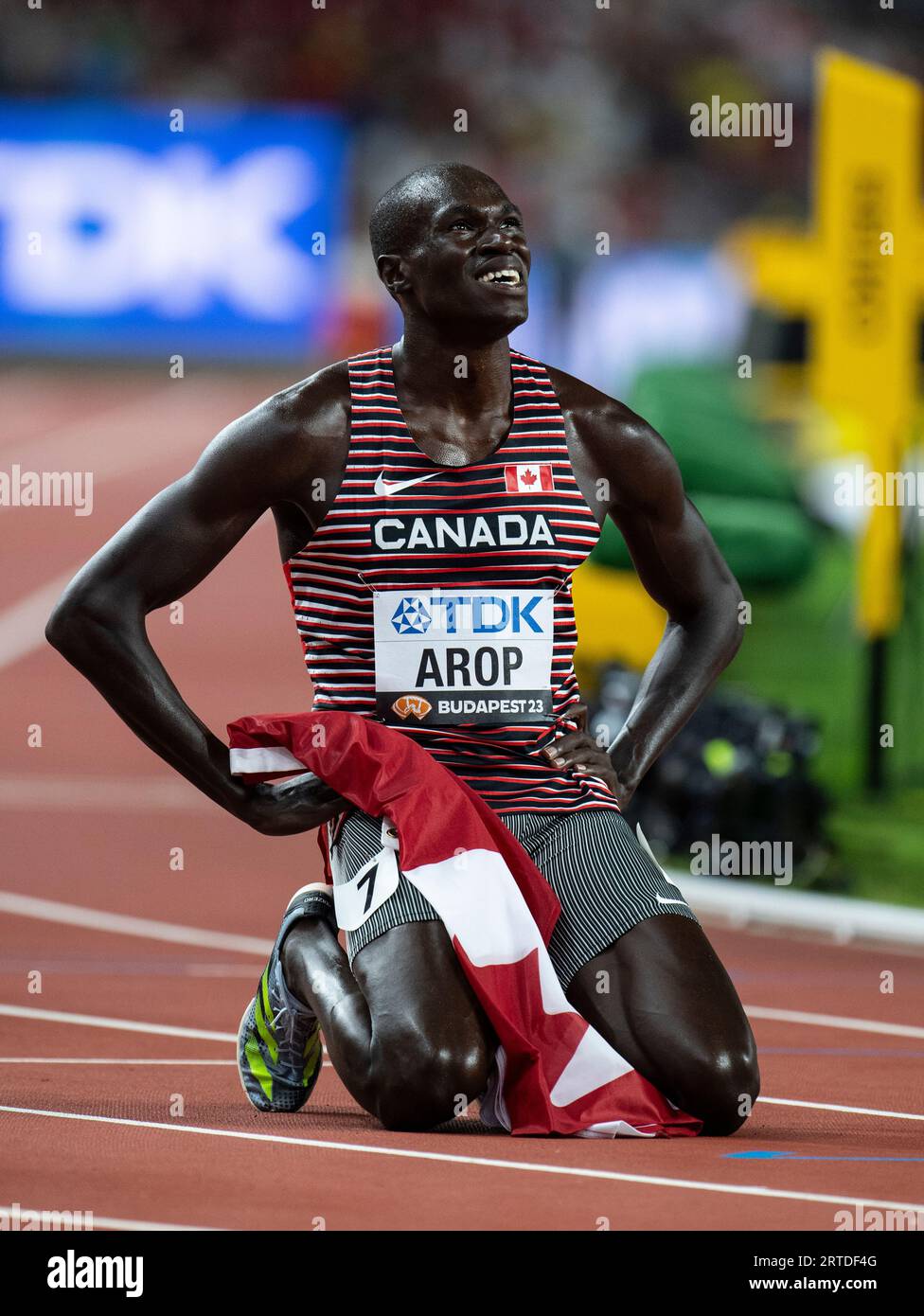 Marco Arop of Canada wins the men’s 800m final on day eight at the ...