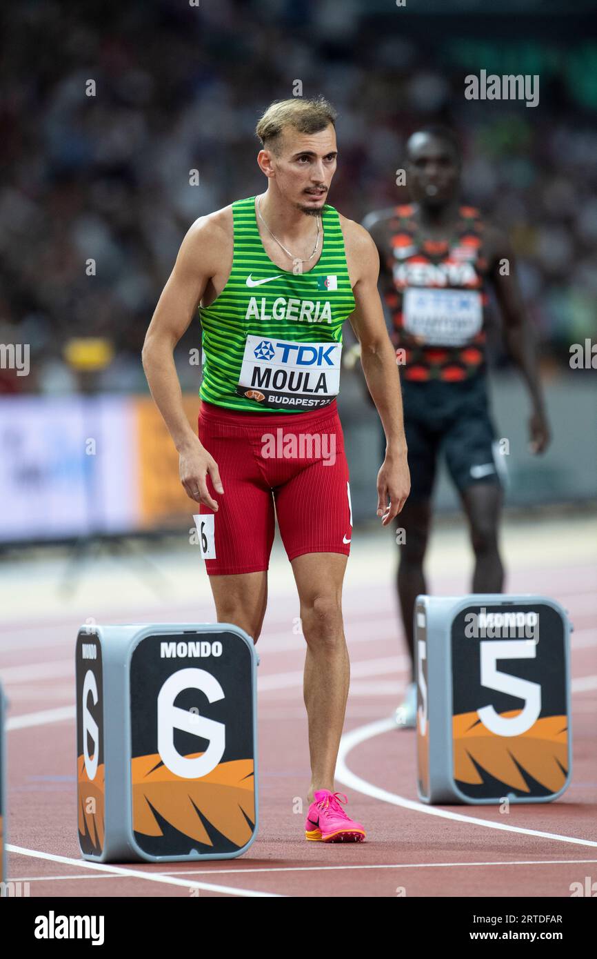 Slimane Moula of Algeria competing in the men’s 800m final on day eight ...