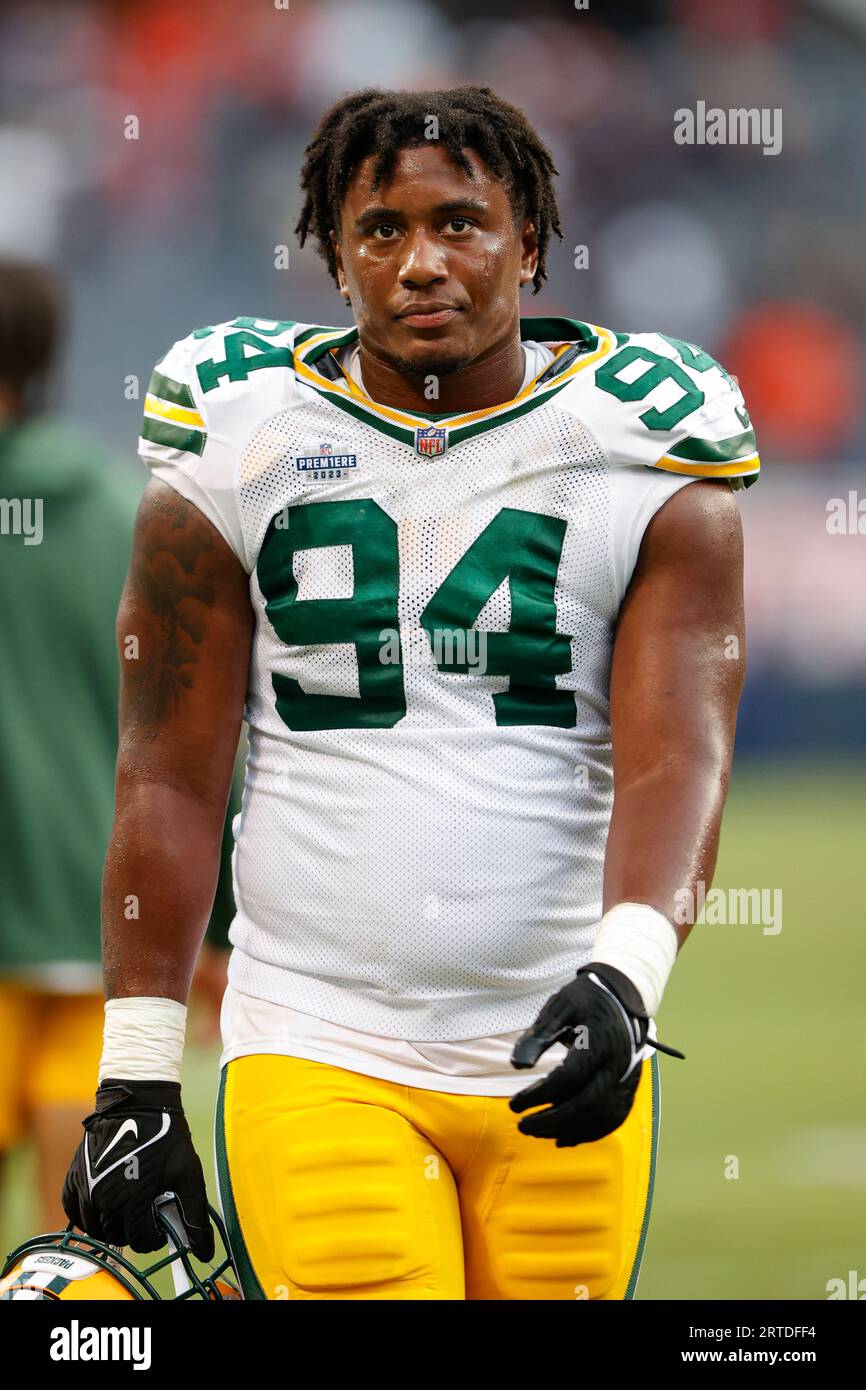 Green Bay Packers defensive end Karl Brooks (94) walks off the field ...