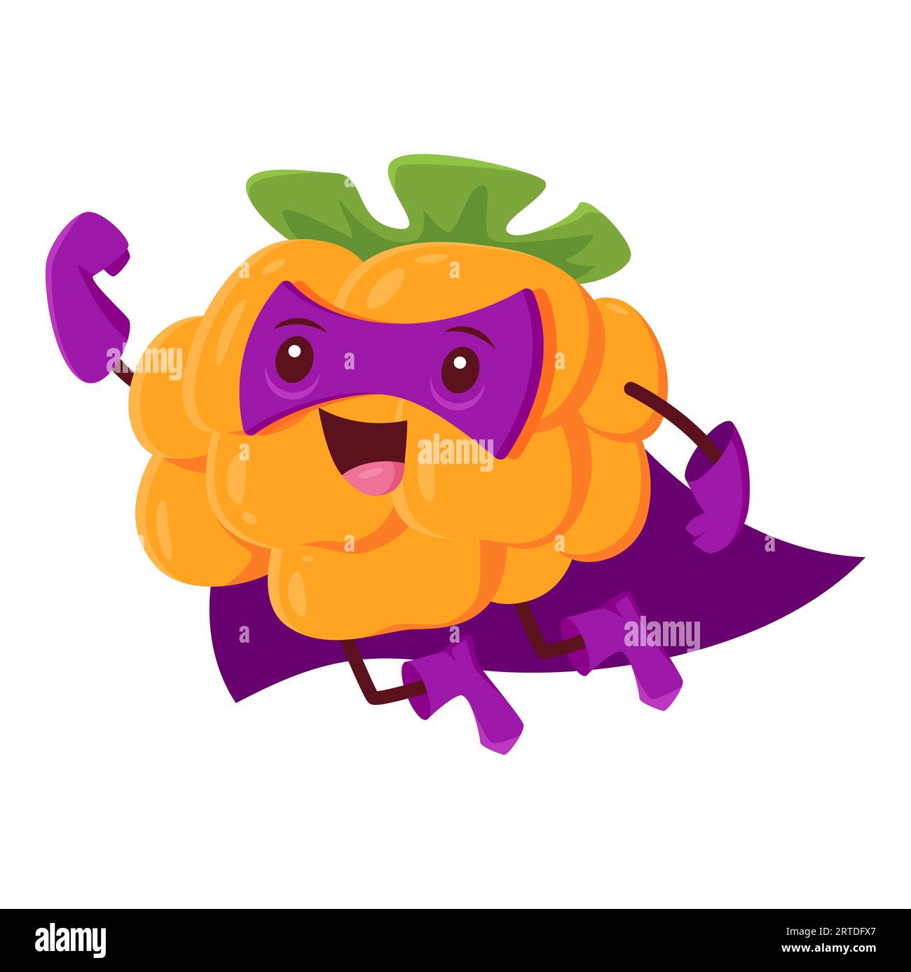 Cartoon cloudberry superhero defender character. Vector funny berry in ...