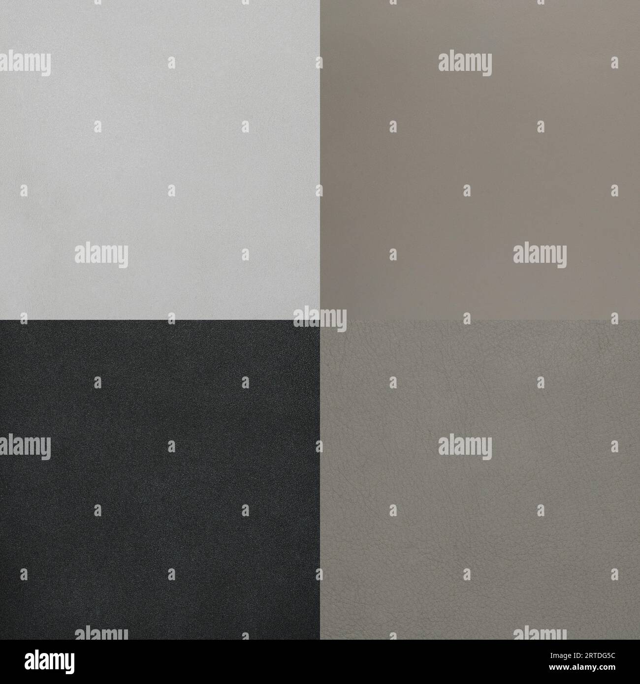 Set of grey leather samples, texture background Stock Photo - Alamy