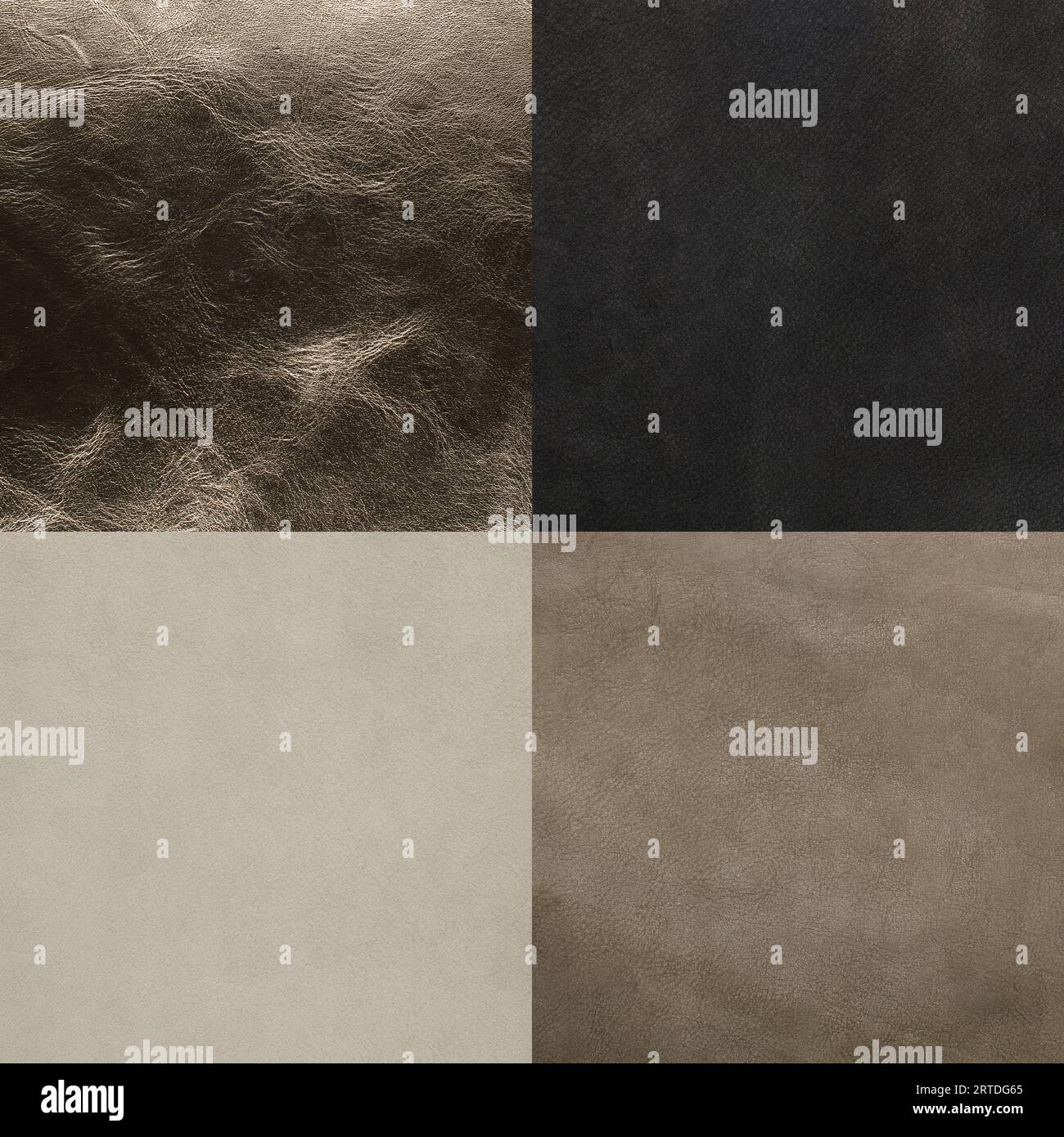 Set of grey leather samples, texture background Stock Photo - Alamy