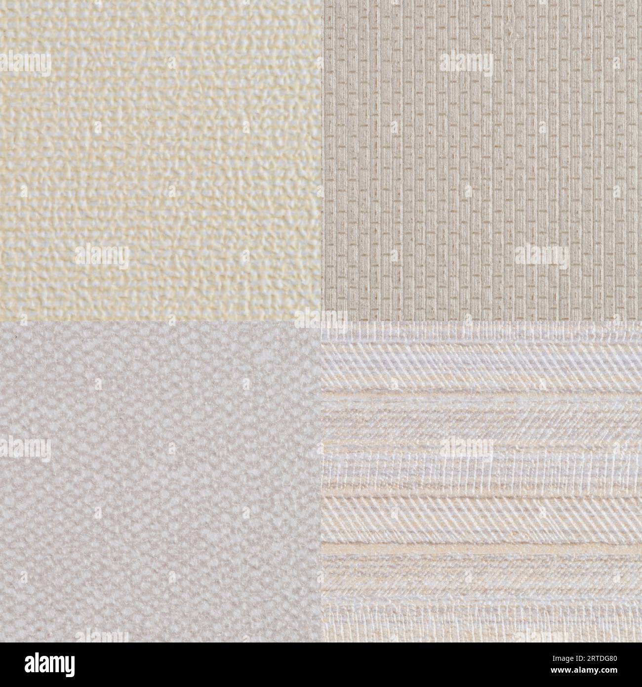 Set of beige vinyl samples, texture background Stock Photo - Alamy