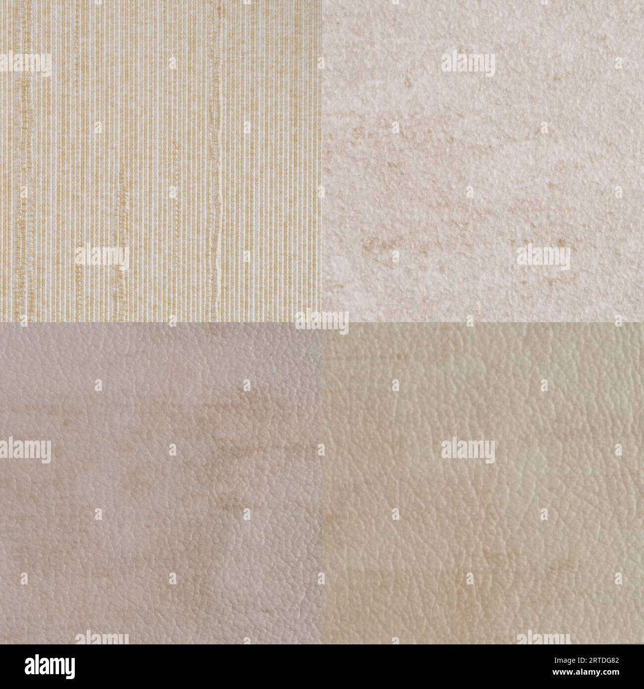 Set of beige vinyl samples, texture background Stock Photo - Alamy