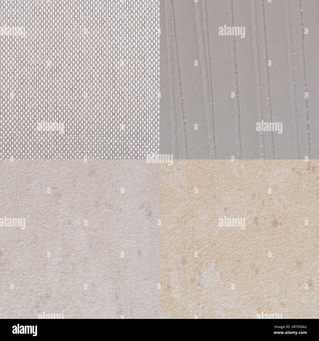 Set of beige vinyl samples, texture background Stock Photo - Alamy