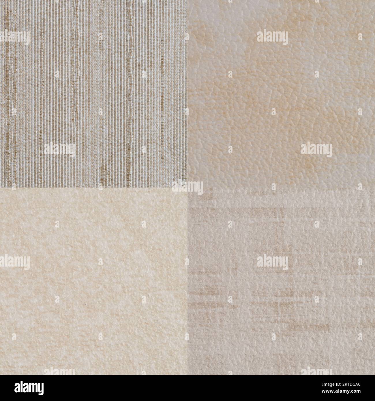 Set of beige vinyl samples, texture background Stock Photo - Alamy