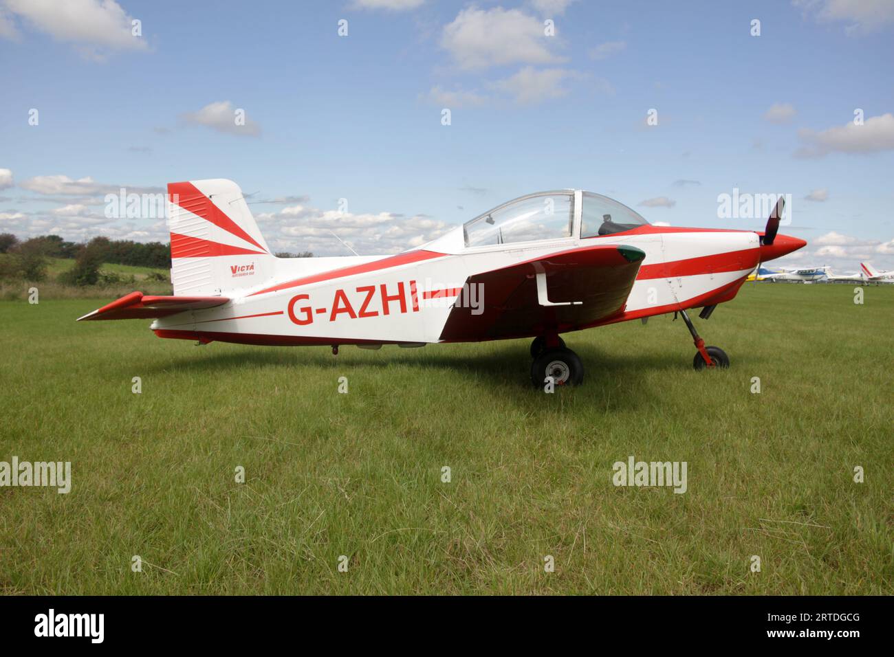 A Victa Airtourer light aircraft Stock Photo - Alamy