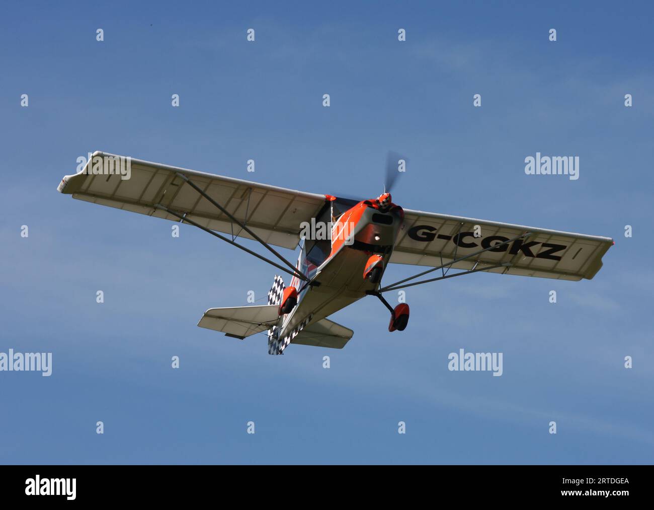 A Best Off Sky Ranger 912S ultralight aircraft departs an airfield in ...