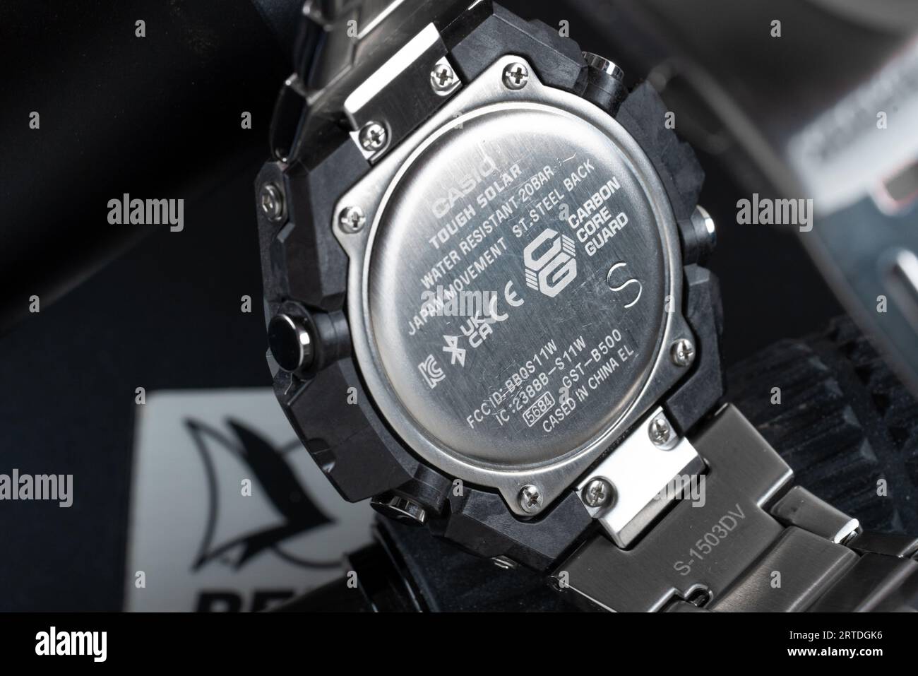Casio G-Shock GST-B500D-1A Stock Photo - Alamy