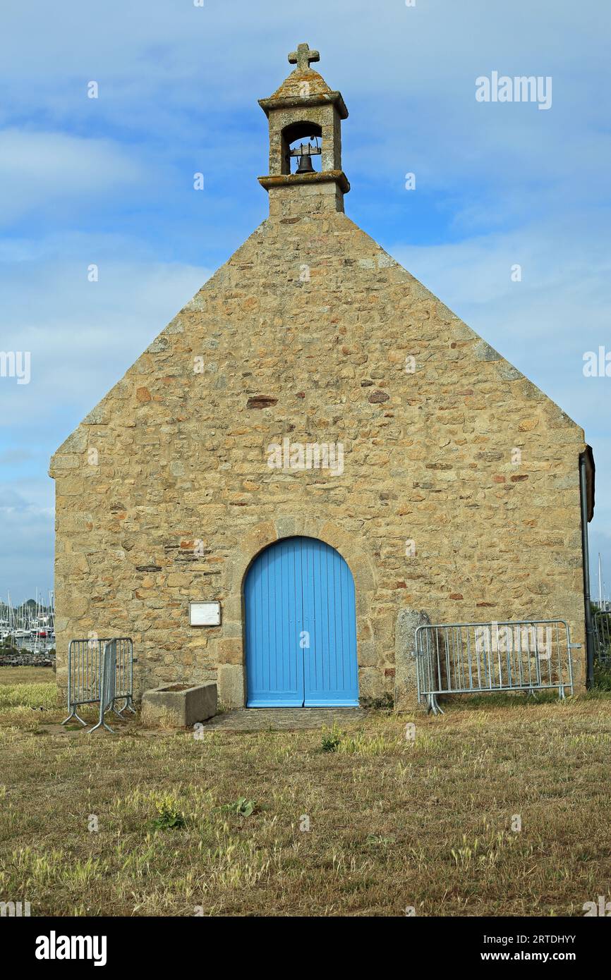 Bell tower of Chapelle de Crouesty, Port du Crouesty, Arzon, Morbihan ...